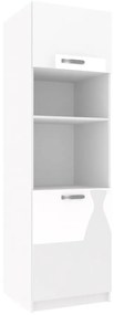 Vysoká kuchyňská skříňka Belini pro vestavnou troubu 60 cm bílý lesk  INF SSP60/0/WT/W/0/F