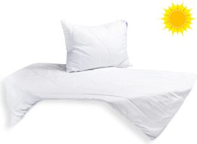 Letní SET Luxus Plus, přikrývka 140x200cm 450g + polštář 70x90cm 900g UNICO zip