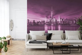 Fototapeta New York City Sunrise In Pink Hladký vinyl 450x300