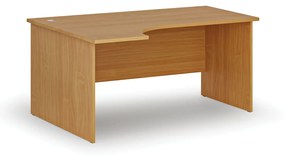 Kancelářský rohový pracovní stůl PRIMO WOOD, 1600 x 1200 mm, levý, buk