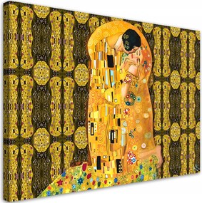 Obraz na plátně, G.Klimt Naplnění Žena Abstrakt 100x70