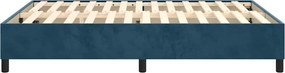 Rám postele s boxspringem tmavě modrý 140x200 cm samet 3121124
