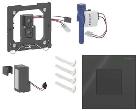 Geberit - Elektronické ovládání splachování pisoárů typ 01, bateriové napájení, Bluetooth, černá 116.094.DW.1