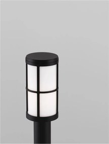 NV 9002860 Venkovní sloupkové svítidlo STONE černý hliník a akryl E27 1x12W 220-240V IP54 bez žárovky - NOVA LUCE