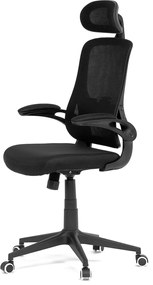 Autronic Židle kancelářská, černá mesh, plastový kříž KA-Q842 BK