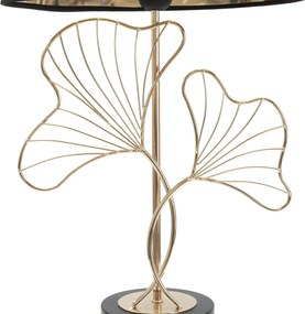 Stolní lampa Leaves 60 cm černo-zlatá