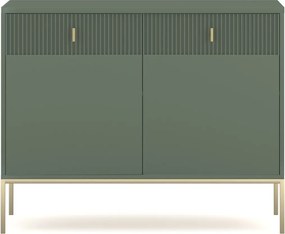 Komoda Maggiore 104,2 cm zelená/zlatá