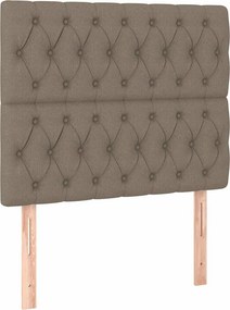 Box spring postel s matrací a LED taupe 90x190 cm textil 3135081