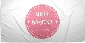 Sablio Ručník Nejlepší babička - 30x50 cm