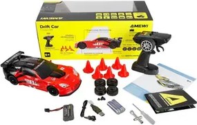 AMEWI Driftovací auto Corvette C6R červená / 1:18 / RTR / 4WD pohon /