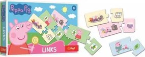 Trefl - Puzzle - Links Prasátko Peppa / 2x14 dílků / od 3 let