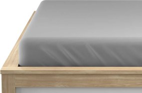 Jersey prostěradlo HIGHFIT světle šedé 200 x 220 cm