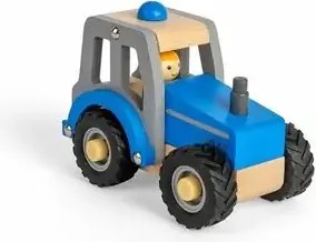 Bigjigs Toys Traktor modrý / od 12 měsíců