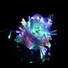 Vánoční LED řetěz EHD-LS02 / LED řetěz / 50 LED / 5 m / vícebarevný /