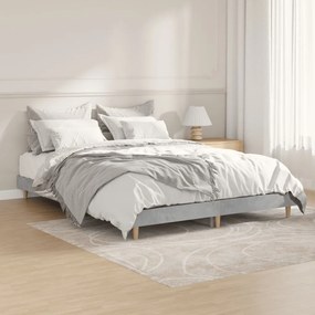 vidaXL Rám postele 135 x 190 cm kompozitní dřevo [832079] Barva: Betonová šedá