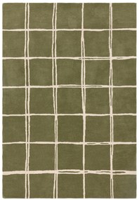 Tribeca Design Kusový koberec Swans Grid Olive Rozměry: 120x170 cm