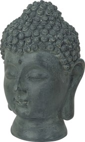 Zahradní dekorativní figurka Buddha, šedá, 9 x 15 cm
