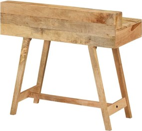 Psací stůl 100 x 45 x 90 cm masivní hrubé mangovníkové dřevo 328269