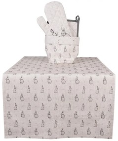 Bavlněná kuchyňská chňapka s králíčky Bunny Buddies – 18x30 cm