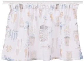 Krémová záclona 125x50 cm Frutta – Mendola Fabrics