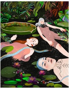 Martu Hlavajová | Ofelie Rám: Bílý, Velikost: 70 x 50 cm