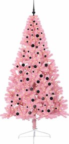 Umělý osvětlený vánoční stromeček Růžová 240 cm PVC 3397103
