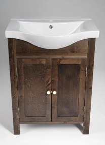 Sapho Ambra koupelnová skříňka pod umyvadlo 60,6 x 82 x 34,5 cm mořený smrk hnědá AB6540