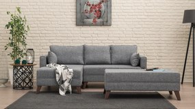 Atelier del Sofa Rohová sedací souprava Bella Corner Sofa Left 2, Šedá