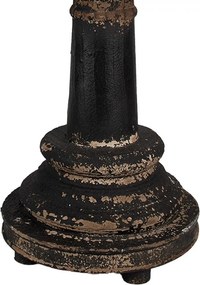 Černá antik dřevěno-kovová stolní lampa Nathalie - Ø 35*64 cm E27/max 1*60W