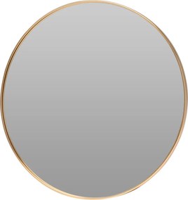 Zlaté kulaté zrcadlo, Ø 50 cm
