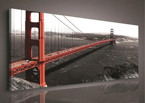 Obraz na plátně Golden Gate Bridge 45 x 145 cm