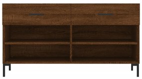 Botník hnědý dub 102 x 35 x 55 cm kompozitní dřevo - Default Title