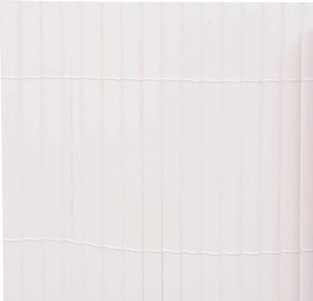 Oboustranný zahradní plot 110 x 300 cm bílý 317151