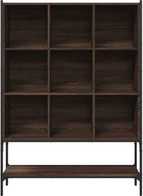 Knihovna hnědý dub 102 x 30 x 141,5 cm kompozitní dřevo 3214333