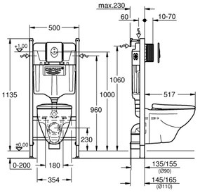 GROHE 39116000 - Set 4 v 1 SOLIDO COMPACT 1,13 m durobílá