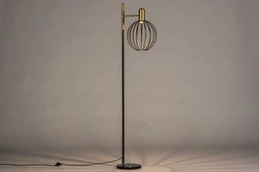 Stojací designová lampa Black Pin and Gold