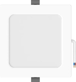 Mexen LDRR, LED stropní svítidlo pro zapuštění 14 x 14 cm, 9W, neutrální - 4000K, 990 lm, bílá - L211-014-0940-20