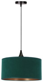 Závěsné svítidlo v petrolejové barvě s textilním stínidlem ø 30 cm Maloto – Candellux Lighting