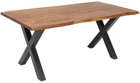 OnaDnes -20% Moebel Living Masivní akátový jídelní stůl Holz X II 160x88cm