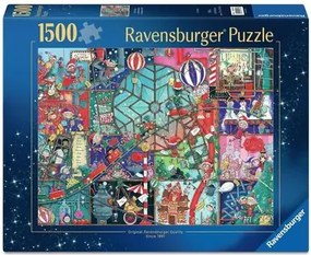 Ravensburger Puzzle Dílna vánočních skřítků / 1500 dílků