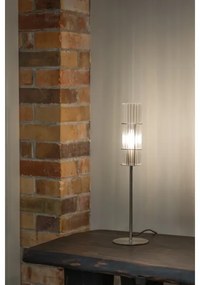 Markslöjd 108557 - Stolní lampa TUBO 1xE14/40W/230V 50 cm lesklý chrom/čirá