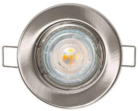 3 ks elegantní mat nikl LED stropní bodovky GU10 2.6W, 2700K