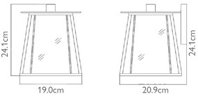 Elstead HK-WALKER2-S - Venkovní nástěnné svítidlo WALKER 1xE27/100W/230V IP44