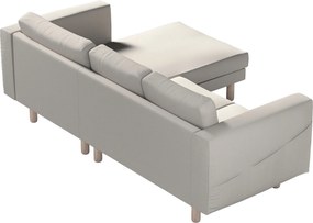 Potah na pohovku IKEA Norsborg 3-místná se šezlongem barva šedá látka pletený vzor