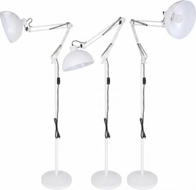 BRILAGI - Flexibilní stojací lampa TASKER 1xE27/60W/230V 157 cm bílá