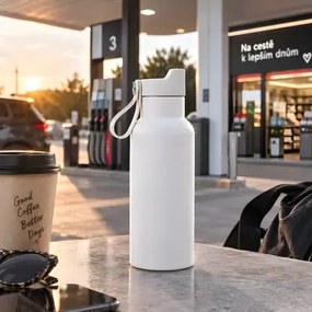 Vinga Balti bílá / Termoláhev / 500 ml / nerezová ocel / push víčko