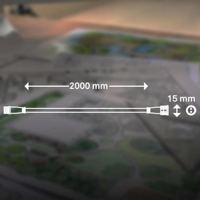 BRI 3920035 CONNECT TO SHINE 3ks sada prodlužovací kabel 200 cm – IP67 ochrana proti vodě, 12V, černá - BRILONER