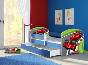 Dětská postel - Formule 180x80 cm + šuplík modrá