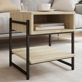 Konferenční stolek dub sonoma 40 x 40 x 45 cm kompozitní dřevo - Default Title