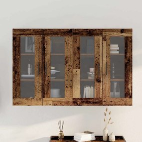 Nástěnné skříně 2 ks Staré dřevo 69,5 x 34 x 90 cm 3394566